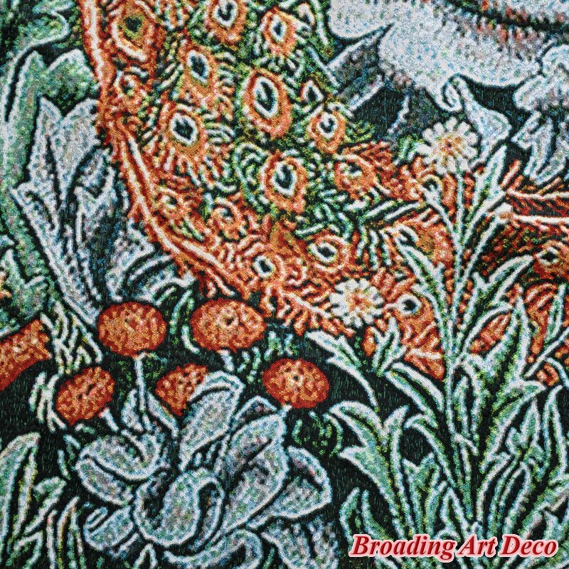 William Morris Pauw Tapijt Muur Opknoping Jacquard... – Grandado