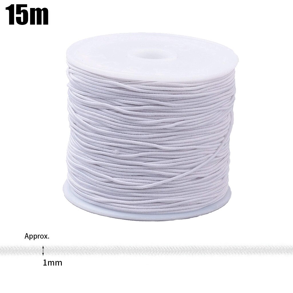 15 Meter Lange 1Mm Breed 5 Kleuren Ronde Elastiekj... – Vicedeal