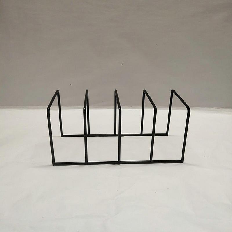 Metal Record Rack Black Iron Desktop Storage Book ... – Grandado