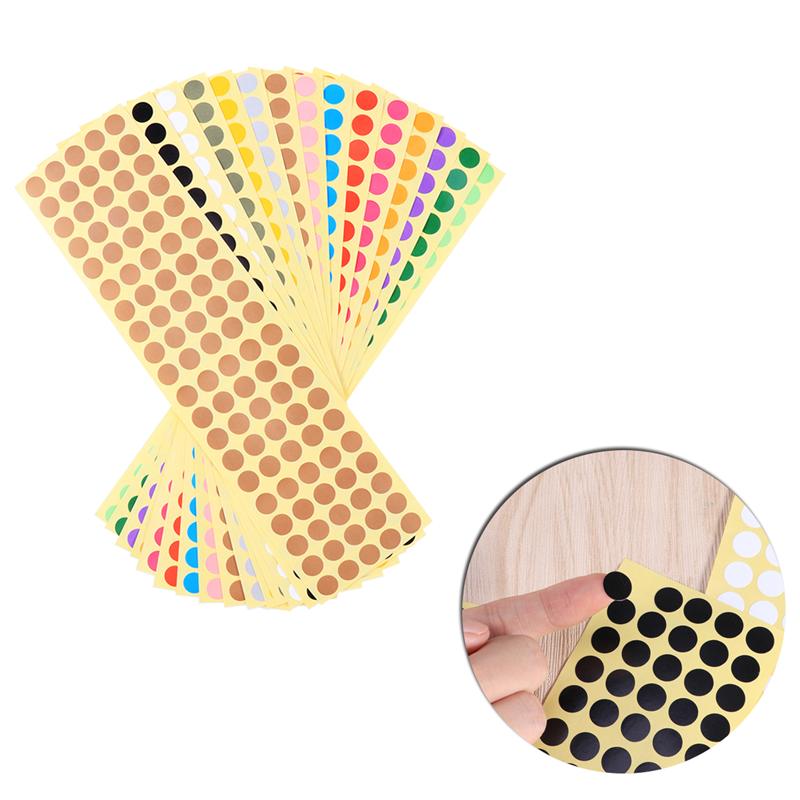 16pcs Color Coding Labels Small Circle Dot Sticker... – Grandado