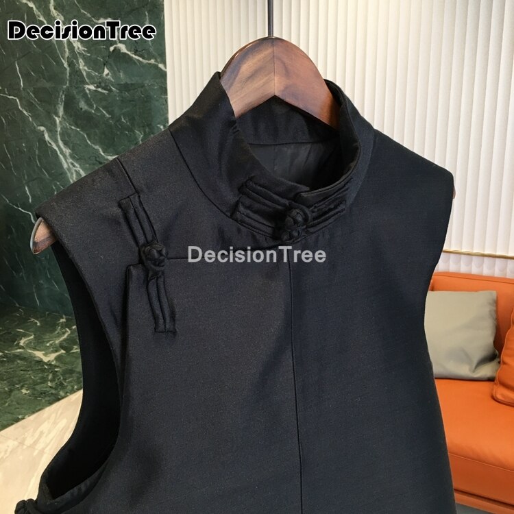 2022 woman cheongsam tops chinese traditional vest... – Grandado