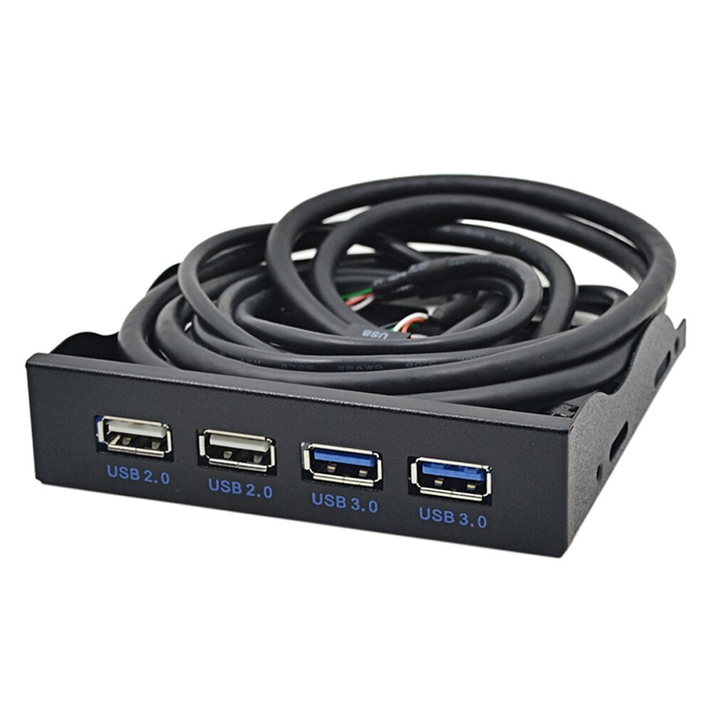QINDIAN HUB USB 2.0 USB 3.0 4 Port Front Panel USB... – Vicedeal