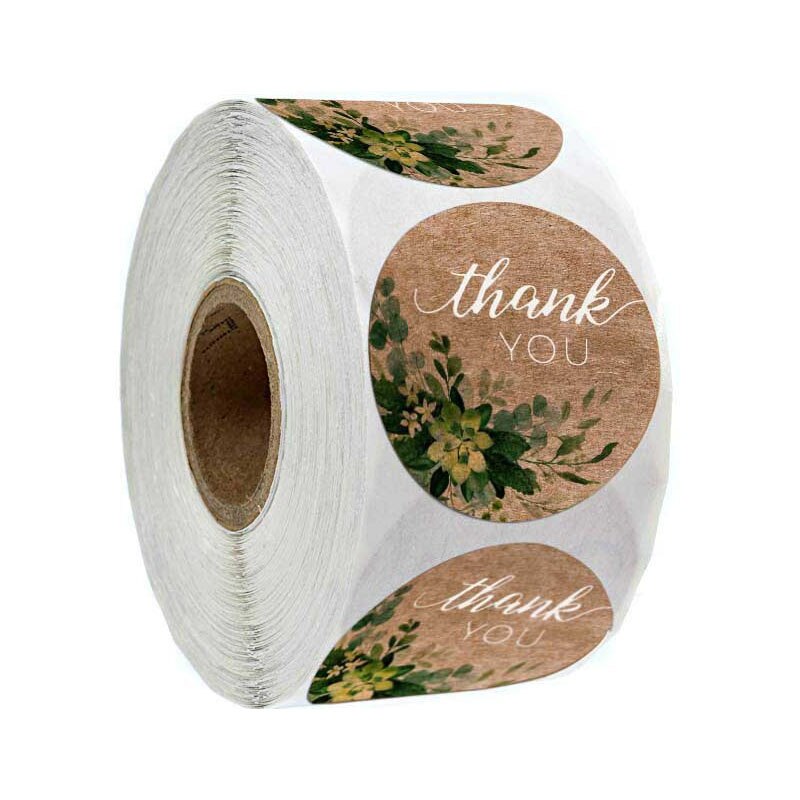 -1000Pcs Floral Stationery Sticker Thank You Stick... – Grandado