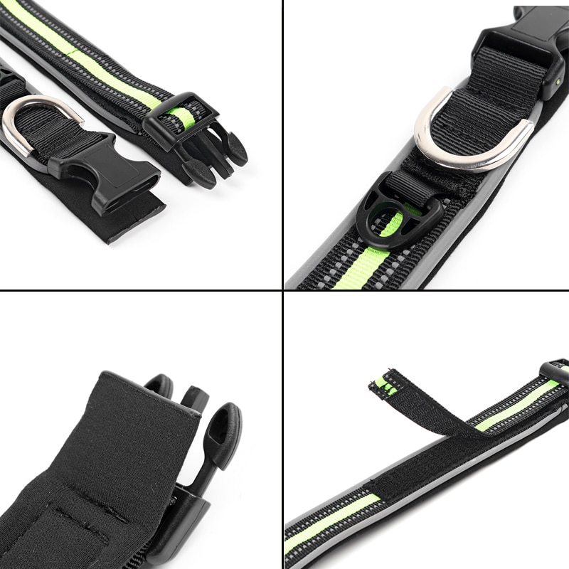 Outdoor Reflective Nylon Pet Dog Collars With ID T... – Grandado