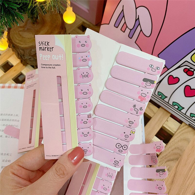 Novelty Pig Memo Pad Sticky Notes Leuke Cartoon Di... – Vicedeal