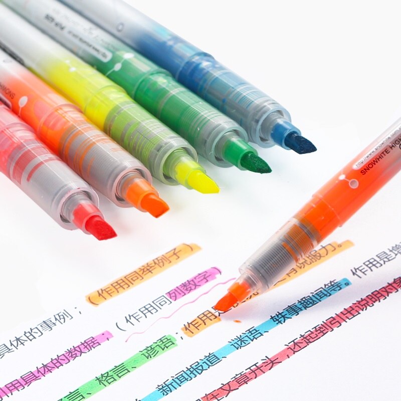 5pcs Power Line Free Ink Color Highlighter Marker ... – Vicedeal