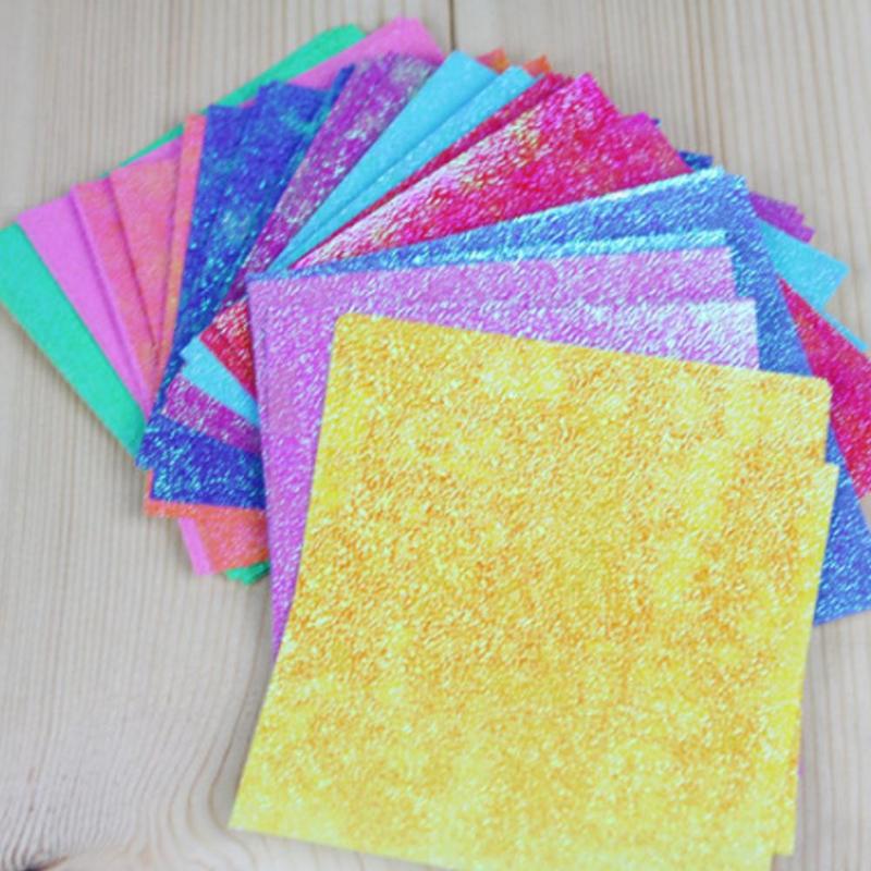 50pcs/set Square Origami Paper Glitter Origami Shi... – Grandado