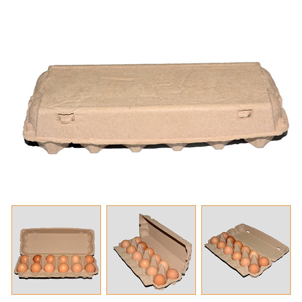 10Pcs 12 Cups Papier Ei Opslag Trays Ei Opbergdoze... – Vicedeal