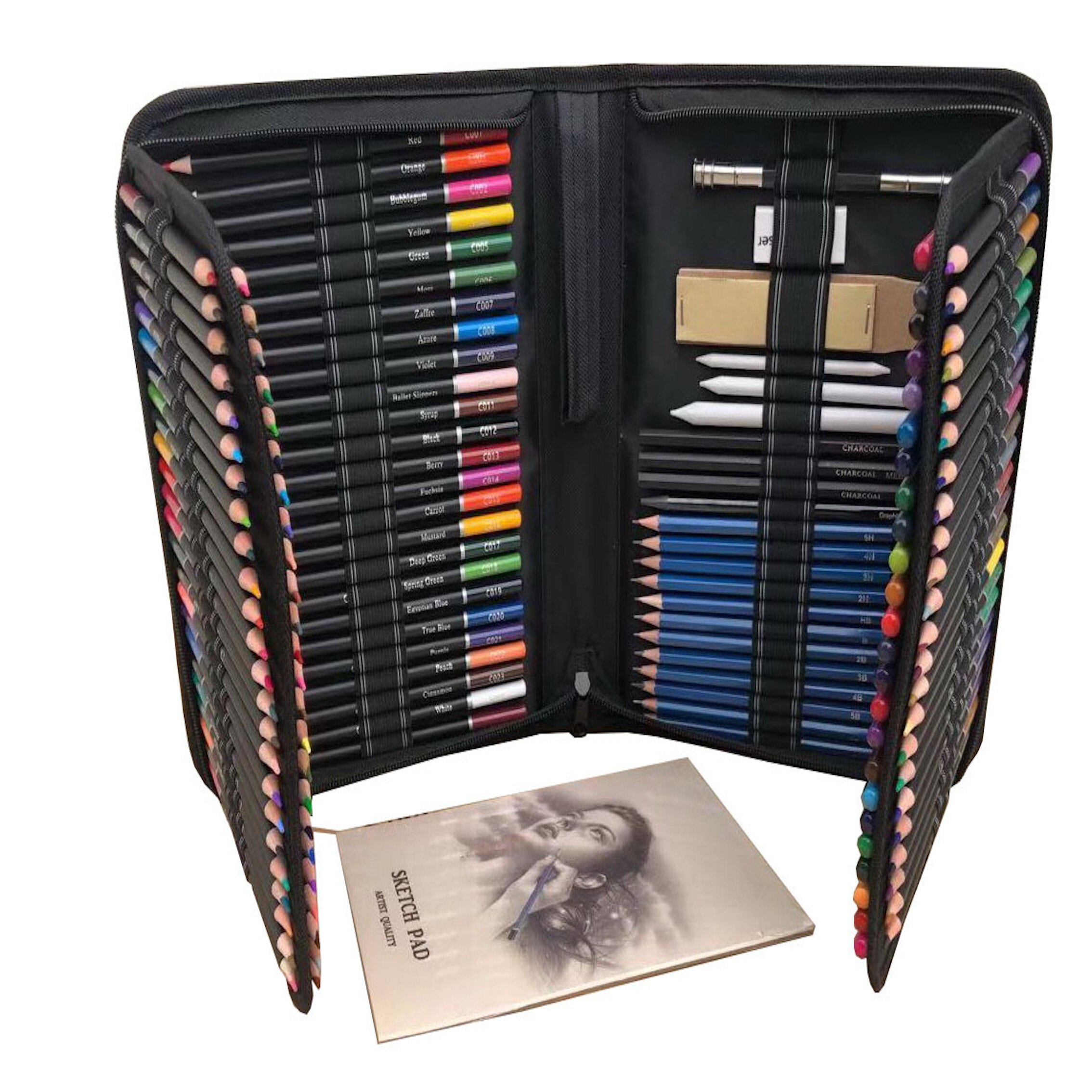 144-color water-soluble color lead students sketch... – Vicedeal