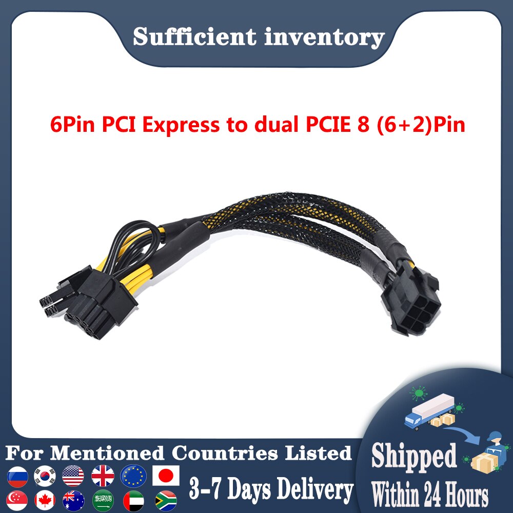 Senlifang 10 Pcs 6pin 8pin Pci Express Dual Pcie 8... – Vicedeal