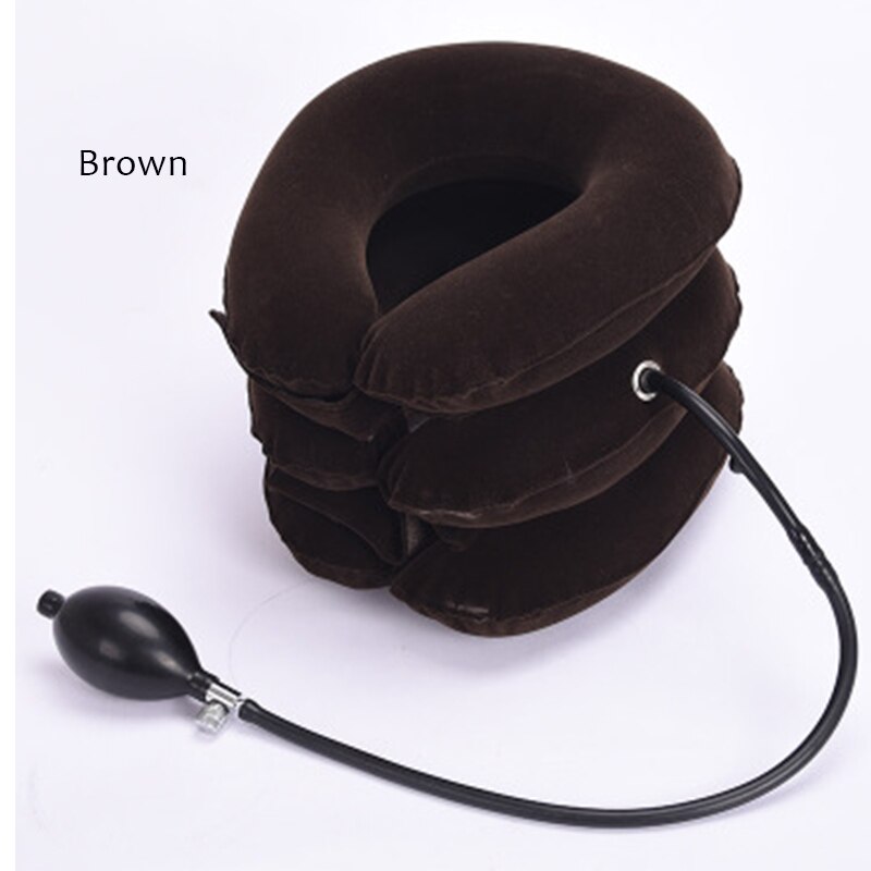 Full Velvet U Neck Pillow Air Inflatable Neck Mass... – Vicedeal