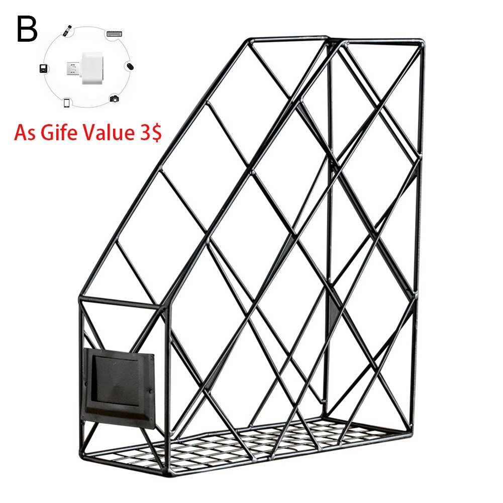 1/2/4 Layers Iron Grid Book Organizer Book Stand H... – Vicedeal