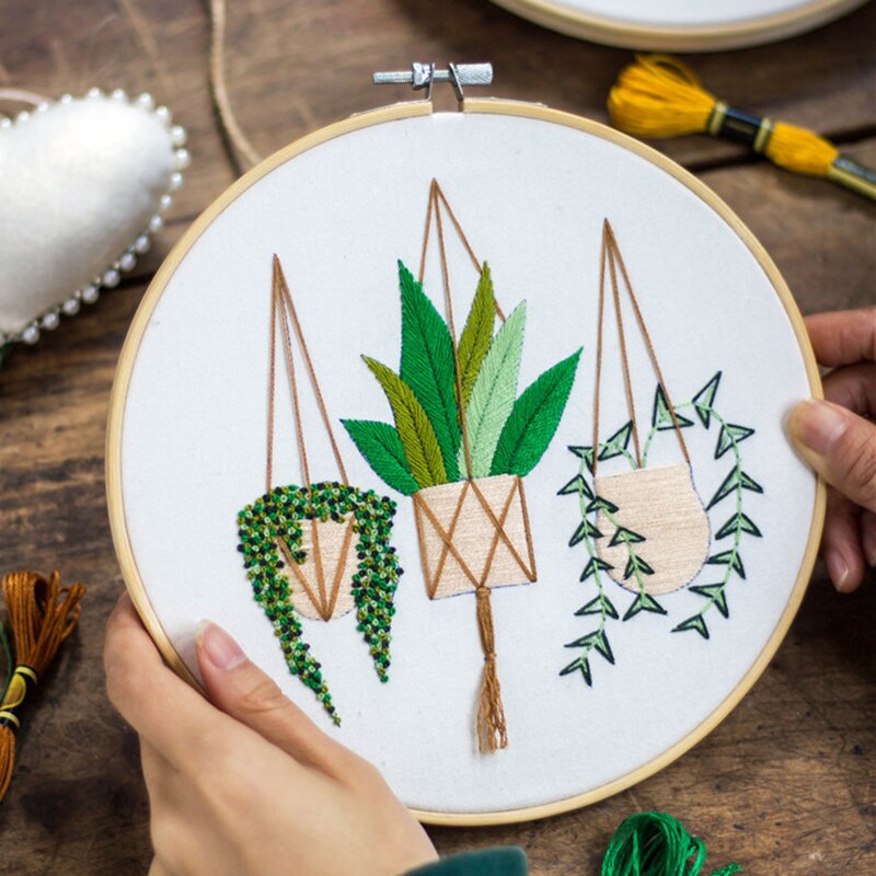 English Version Embroidery Needlework Set Printed ... – Grandado