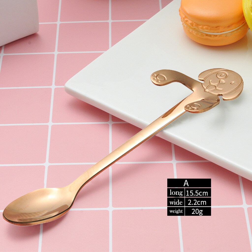 Cute Dog Spoon Long Handle Spoons Flatware Coffee ... – Vicedeal