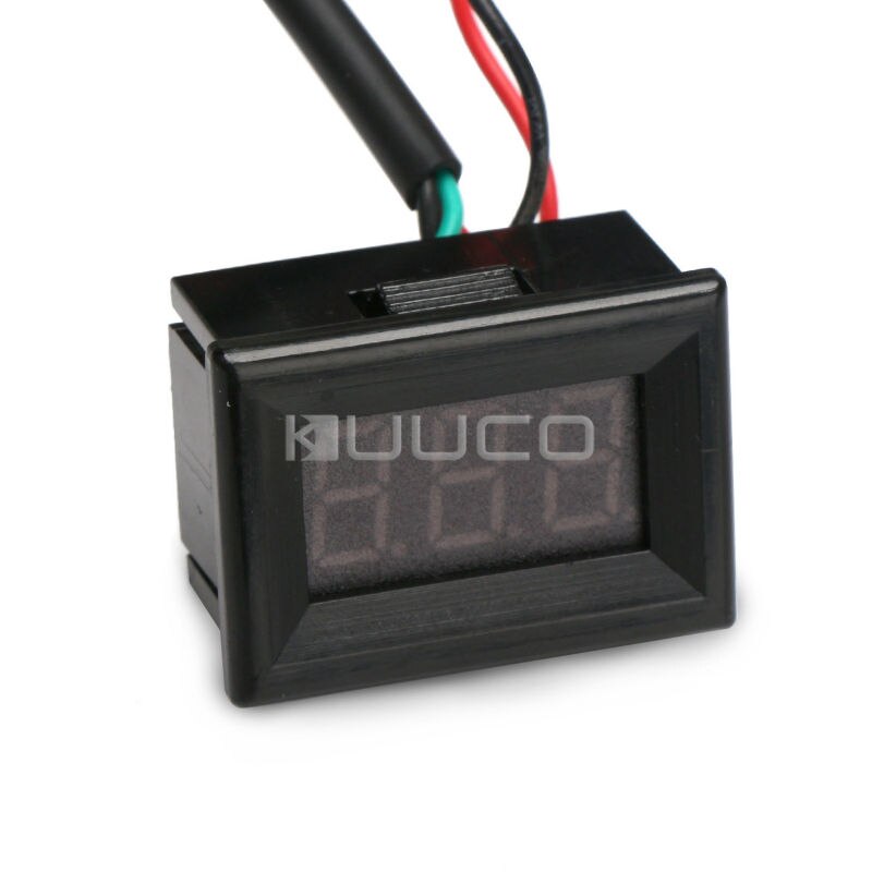 Dc 12v 24v digital termometer 0.36 "gul led -55 ~... – Grandado