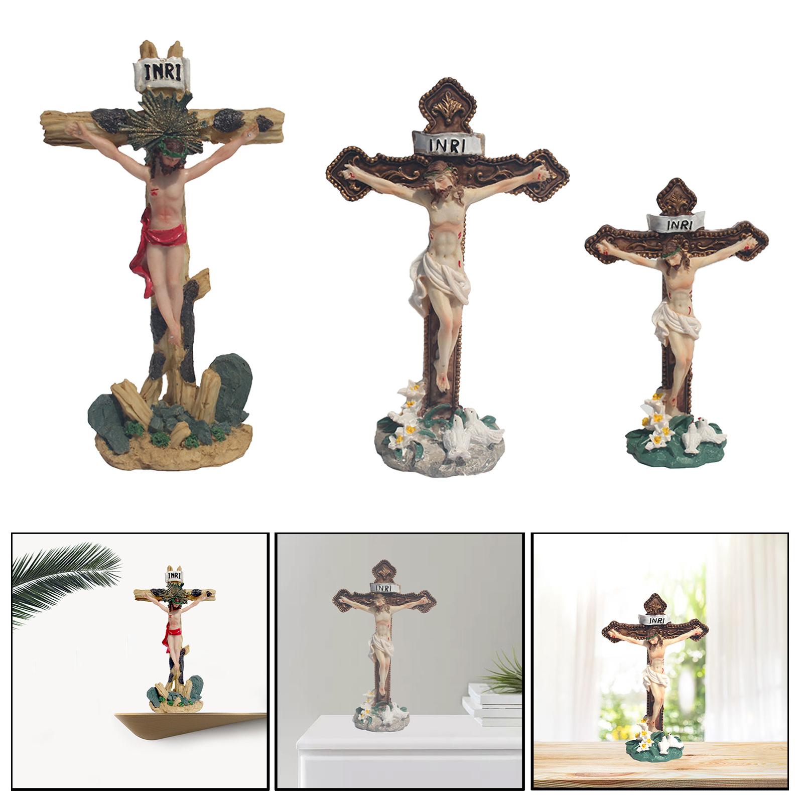 Catholic Church Standing Crucifix Jesus Cross Chap... – Grandado