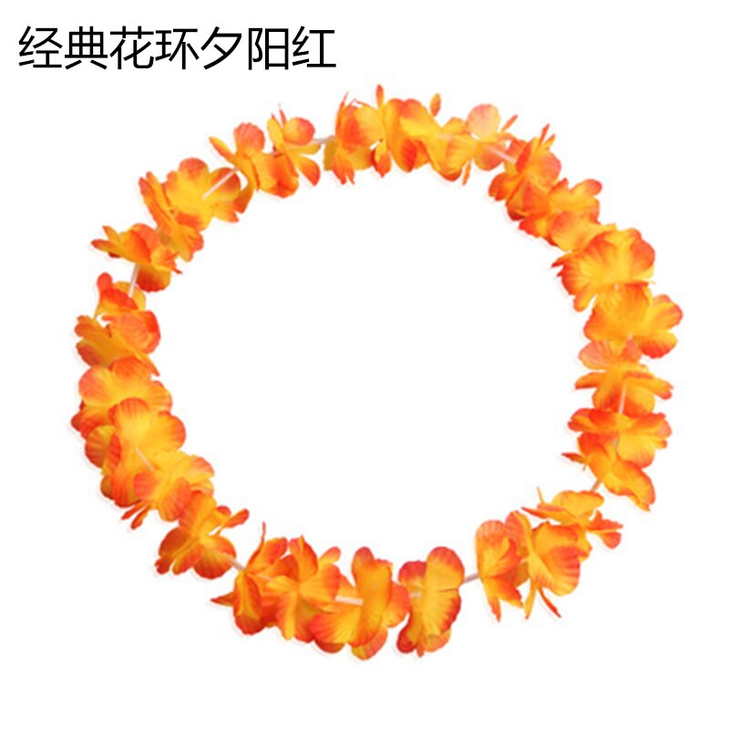 1Pcs hawaiian party leis flower wreath garland Sum... – Vicedeal