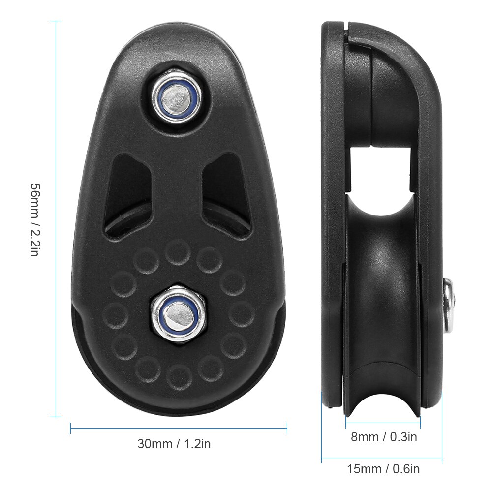 2 PCS Kayak Slide Rail Anchor Trolley Kit Pulley B... – Grandado