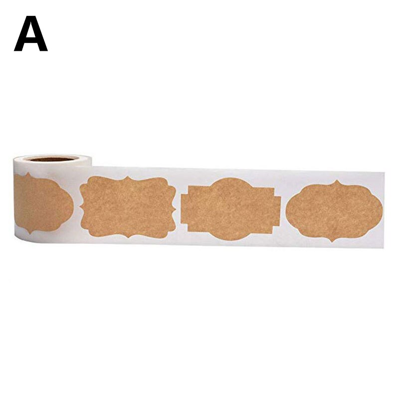 Kraft Stickers Papier Etiketten Blanco Diy Bakkeri... – Vicedeal