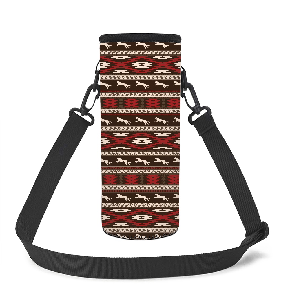 Water Bottle Carrier Tribal Paard Geïsoleerde Neop... – Grandado