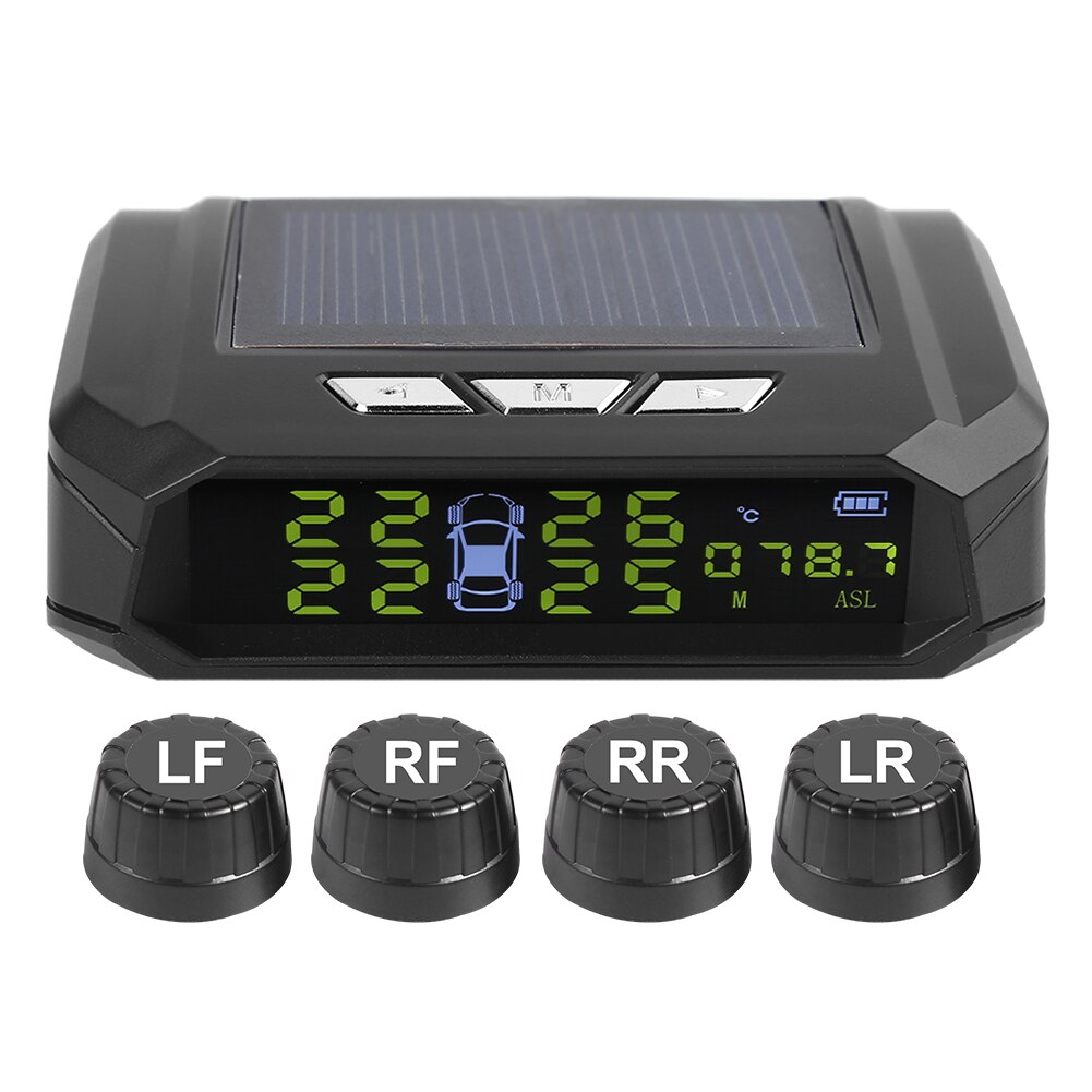 Solar Car TPMS 4 Sensors Internal/External Large-c... – Grandado