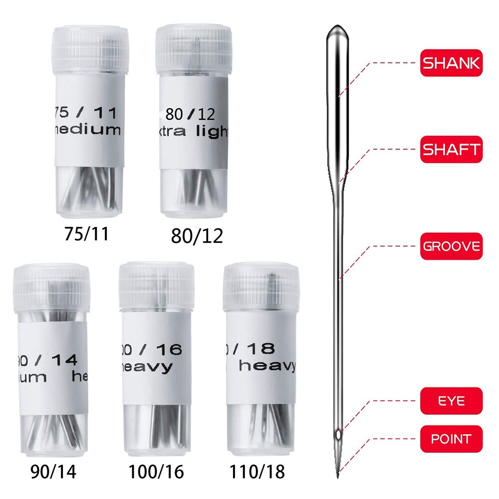 10pcs/lot Sewing Machine Needles 5 Sizes Jeans Uni... – Grandado