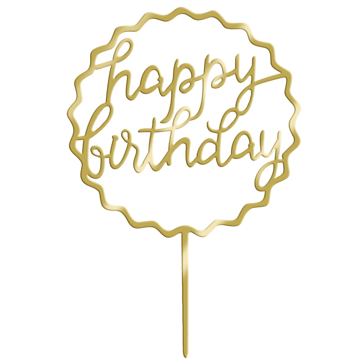 Goud Zilver Zwart Cake Topper Gelukkige Verjaardag... – Grandado