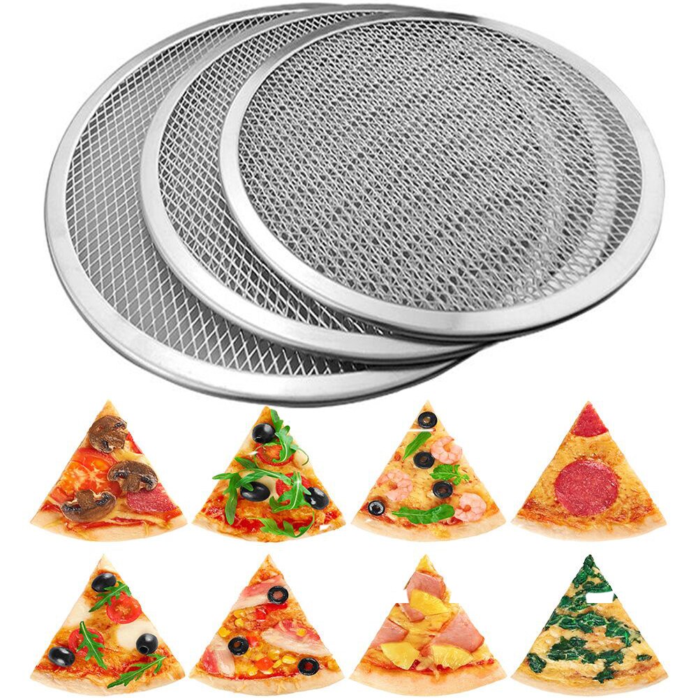 Pizza Tray Mesh Seamless Aluminum Pancake Pizza Sc... – Grandado