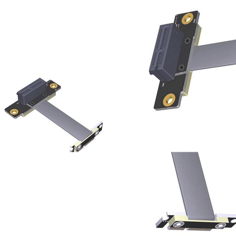 PCIE X1 Riser Cable Dual 90 Degree Right Angle PCI... – Grandado