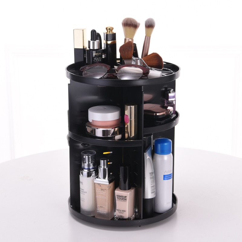 360° Rotating Makeup Organizer Storage Box Cosmeti... – Grandado