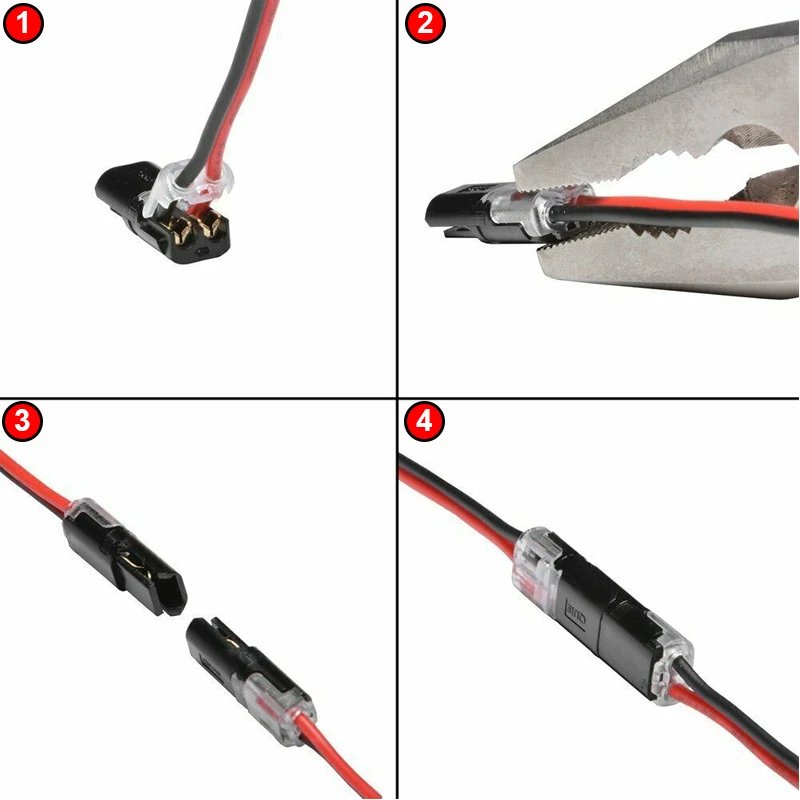 2pin Pluggable Wire Connector Quick Splice Electri... – Grandado