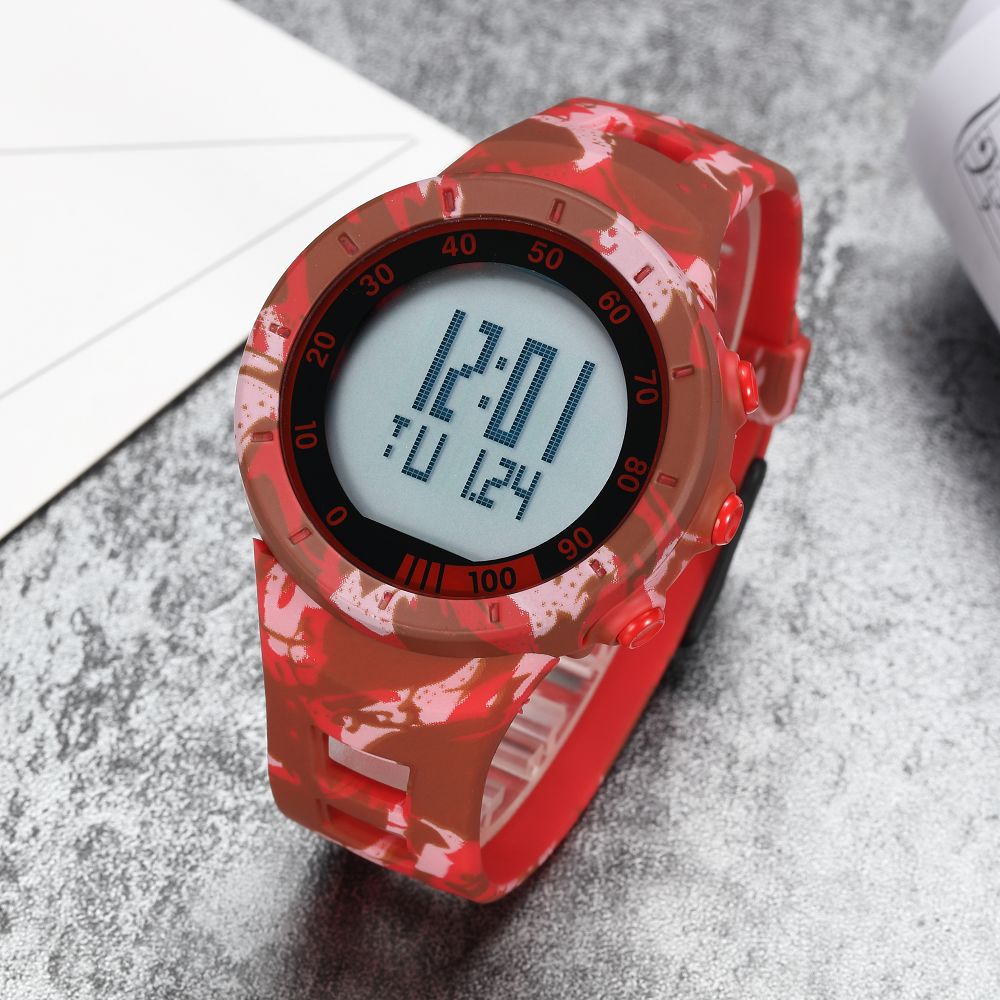 Red Digital Watches Men Women Outdoor Waterproof E... – Grandado