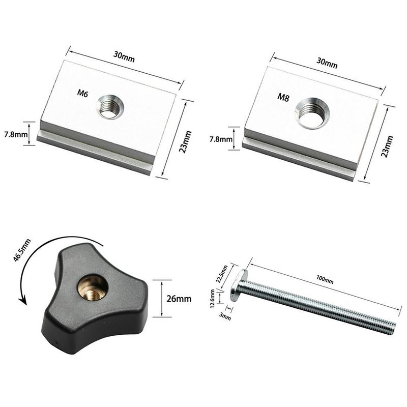 Tools Clamps Hand Slide Block Quick Acting Knob Do... – Vicedeal