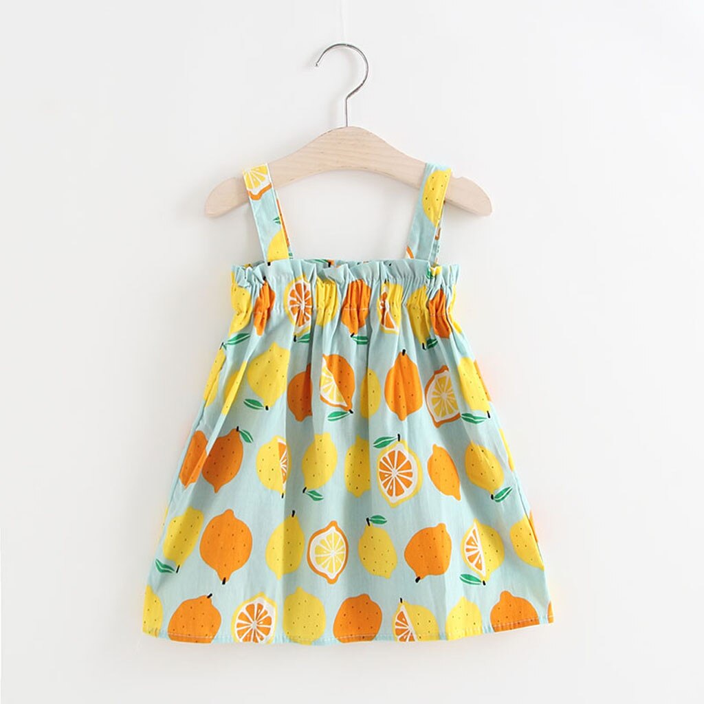 Summer Toddler Infant Baby Girls Lemon Print Princ... – Grandado