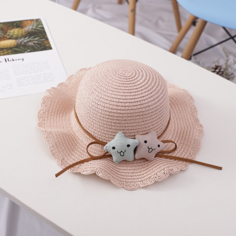 Star Summer Straw Hat kids Beach Hat For Girls Boy... – Vicedeal