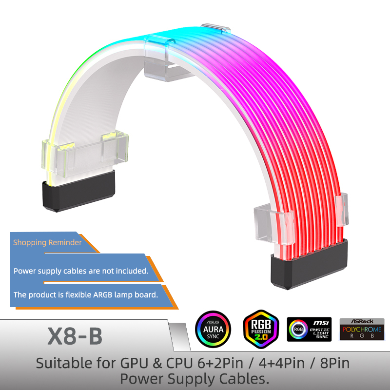 TEUCER AG-07 RGB Rainbow PC Addressable 5V 3Pin AR... – Vicedeal