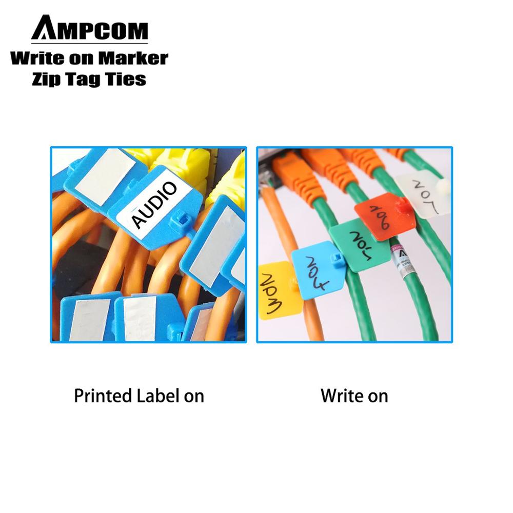 AMPCOM Nylon Zip Ties Cable Label Mark Tags - Writ... – Grandado