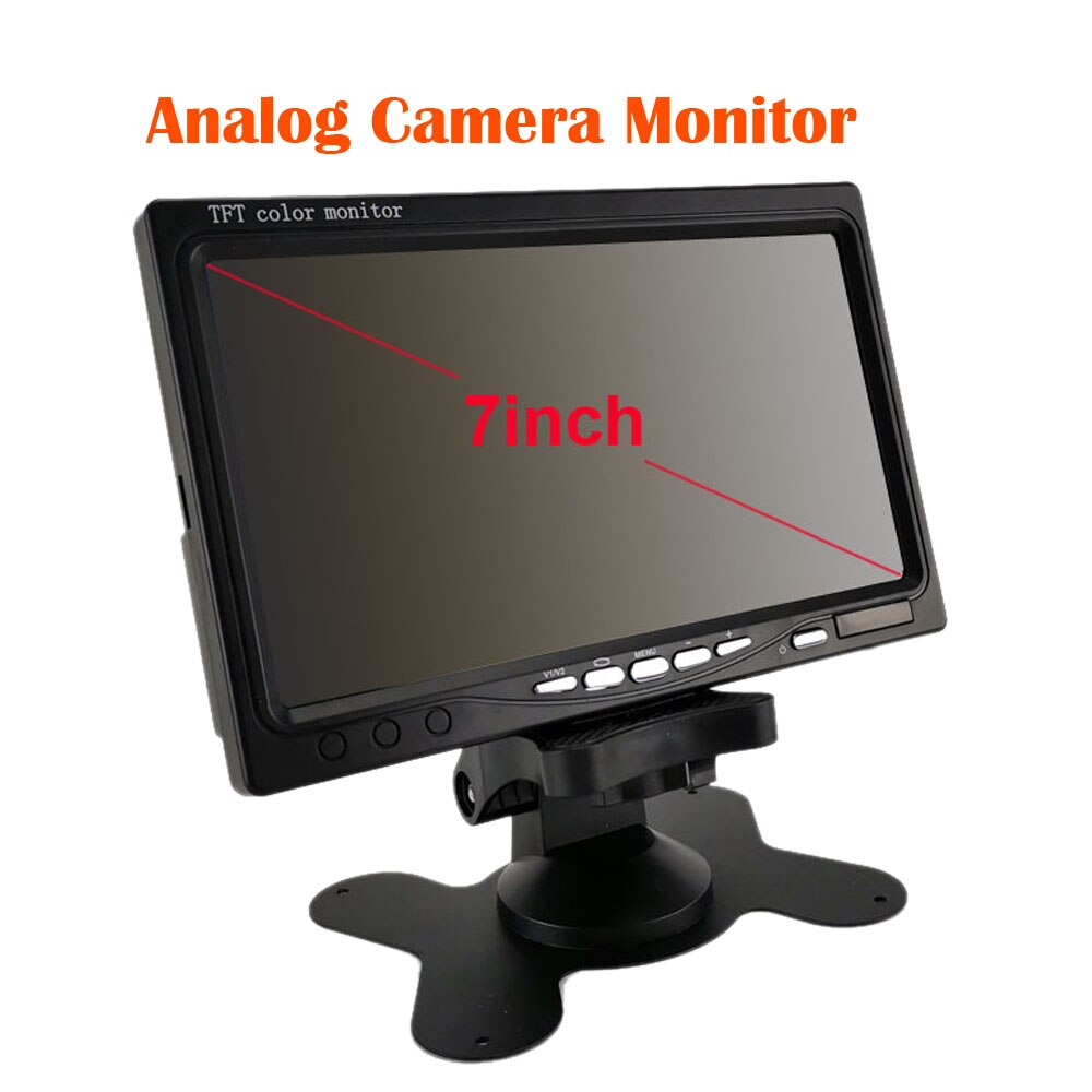 CCTV Analog Camera Monitor 7 inch 2CH Video Input ... – Grandado