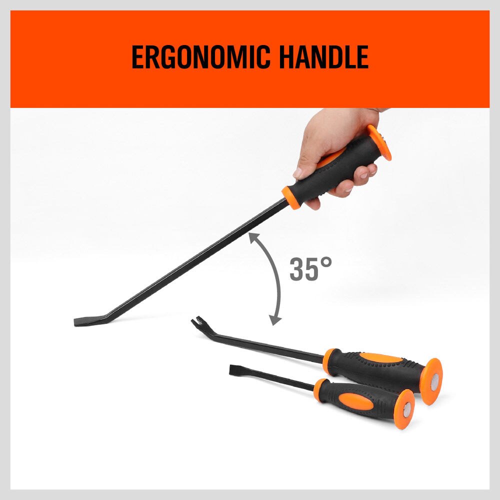 HORUSDY 3Pcs Pry Bar Set Crowbar Tool Heavy Duty C... – Grandado