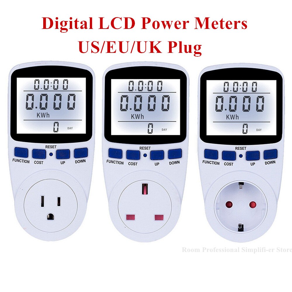 LCD Energy Meter Wattmeter Measuring Outlet Power ... – Grandado