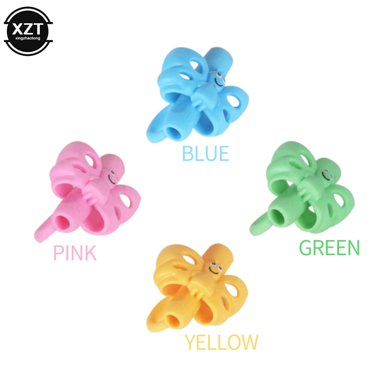 Three-Finger Pen Holder Silicone Pencil Grips Lear... – Grandado