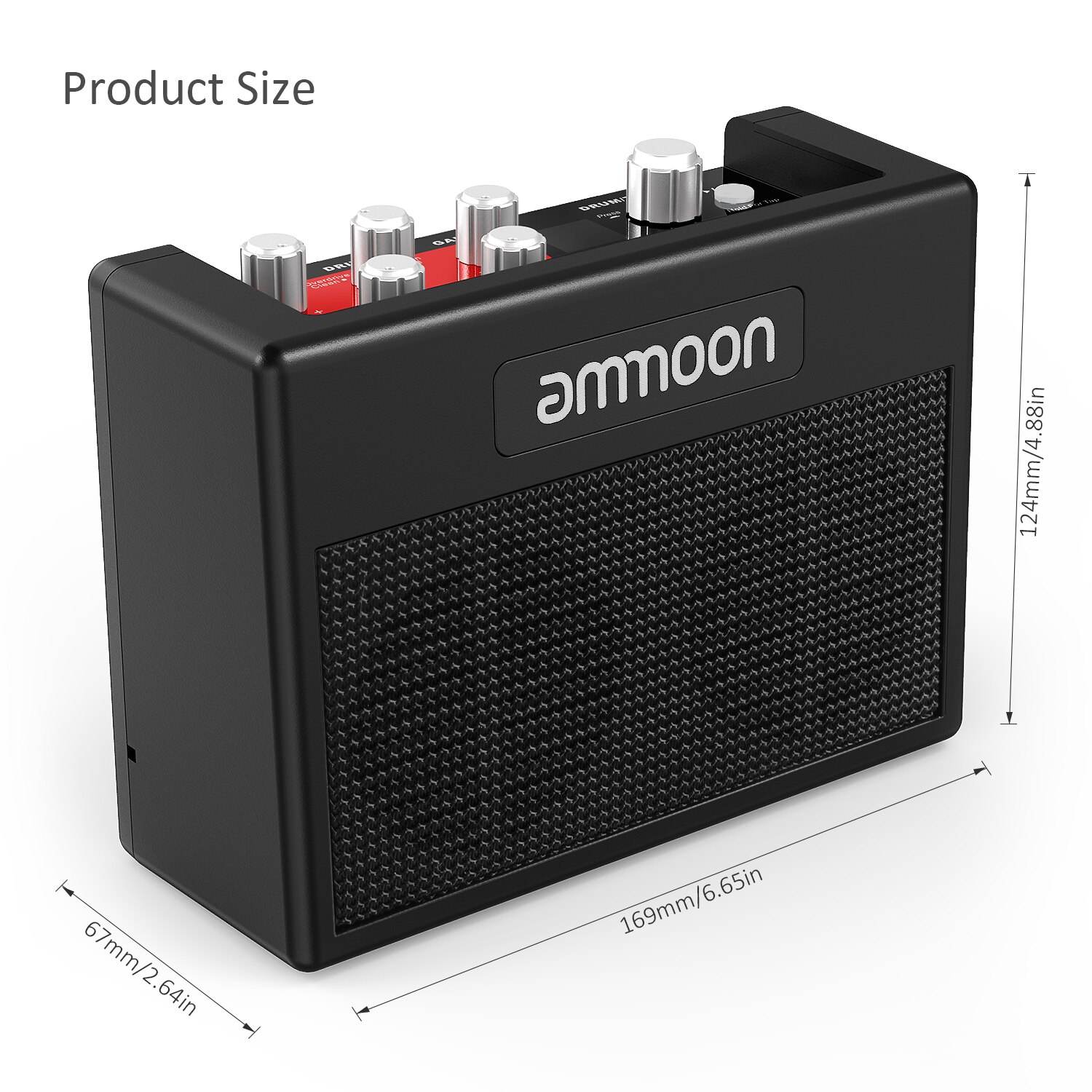 Ammoon Pockamp Gitaar Versterker Amp Ingebouwde Mu... – Vicedeal