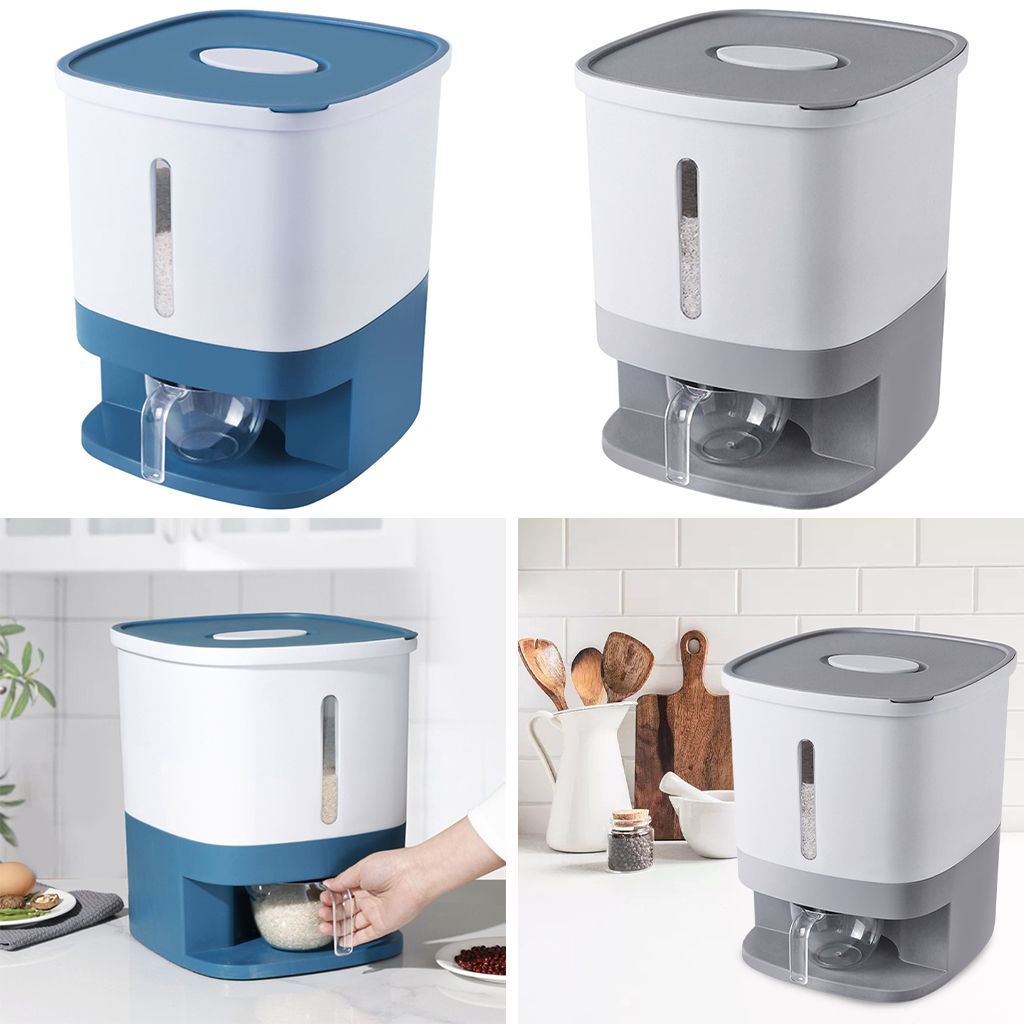 Rice Storage Container Plastic 10kg Multipurpose C... – Grandado