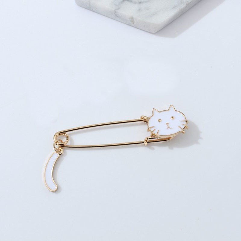 1pcs Cat Metal Badges Safety Pins For Clothes Badg... – Grandado