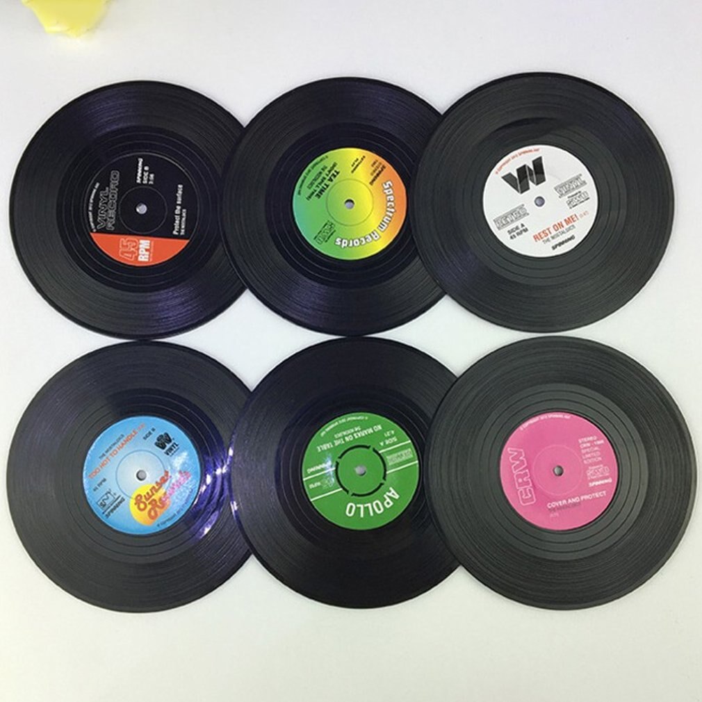 Plastic Anti-Slip Silicone Machine Record Coaster ... – Grandado