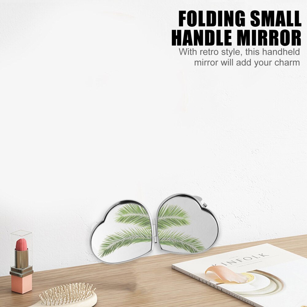 Exquisite Makeup Mirror Funny Heart Shape Pocket M... – Grandado
