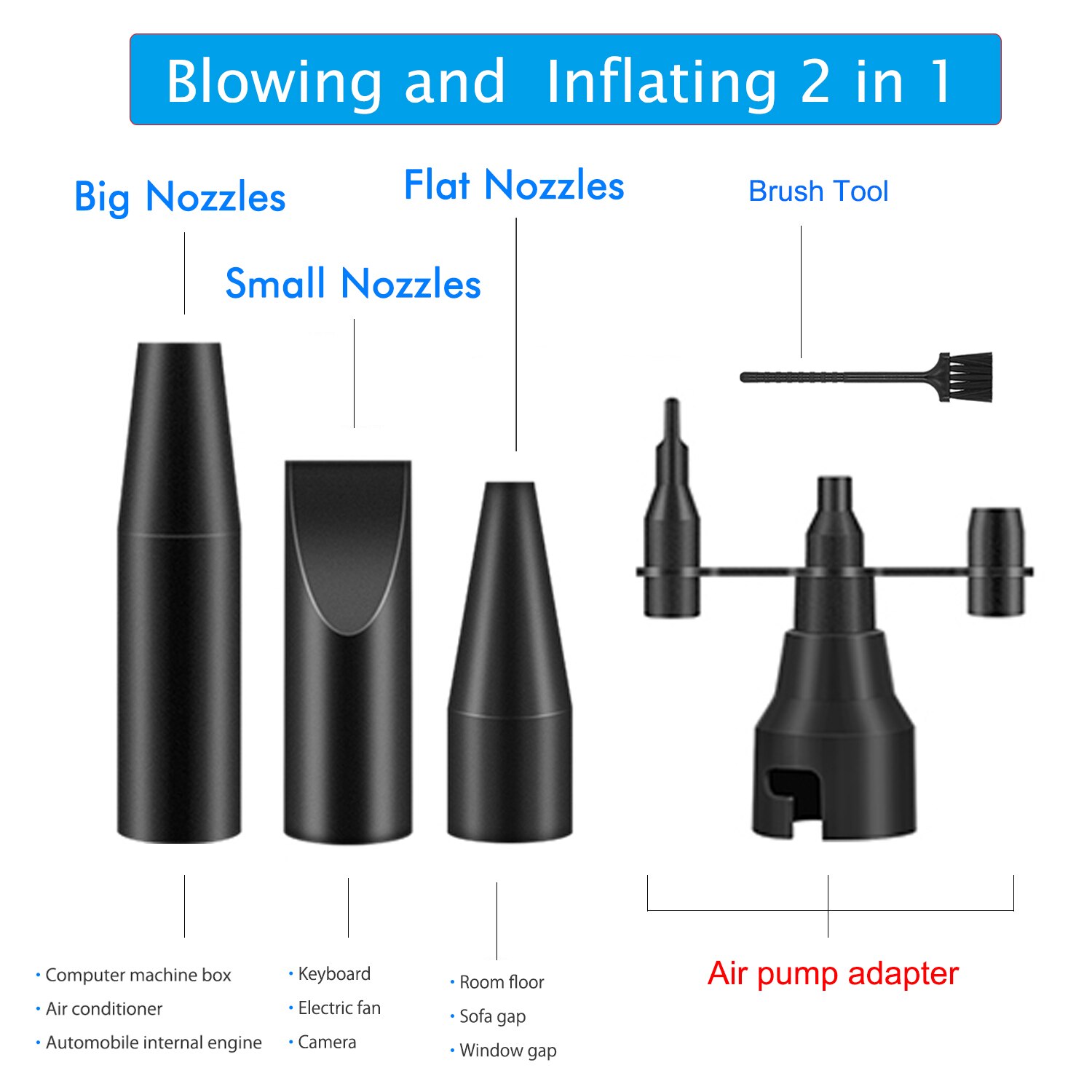 Elektrische Cordless Air Duster Compressed 2in1 St... – Vicedeal