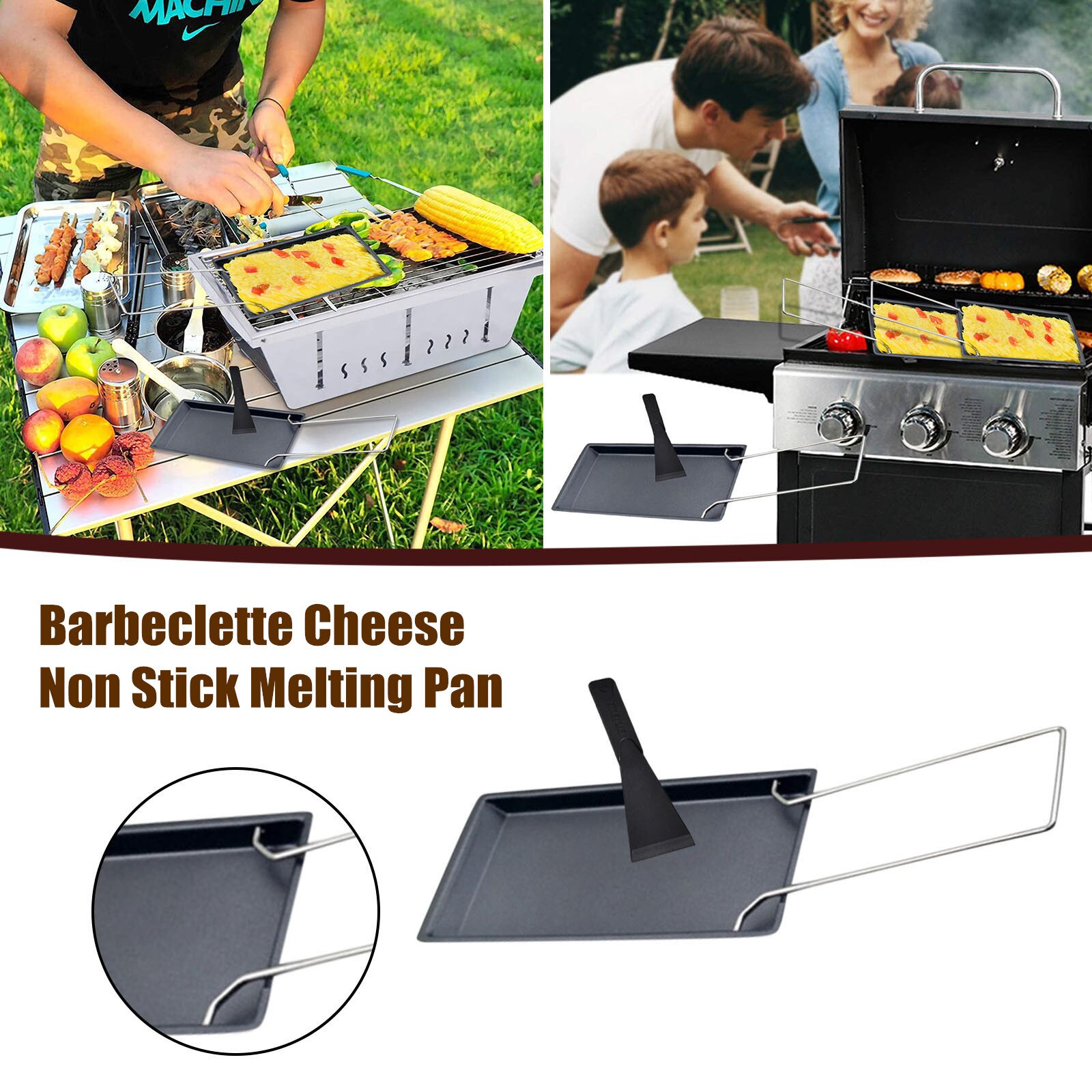 Barbeclette Cheese Non Stick Melting Pan Mini Chee... – Grandado