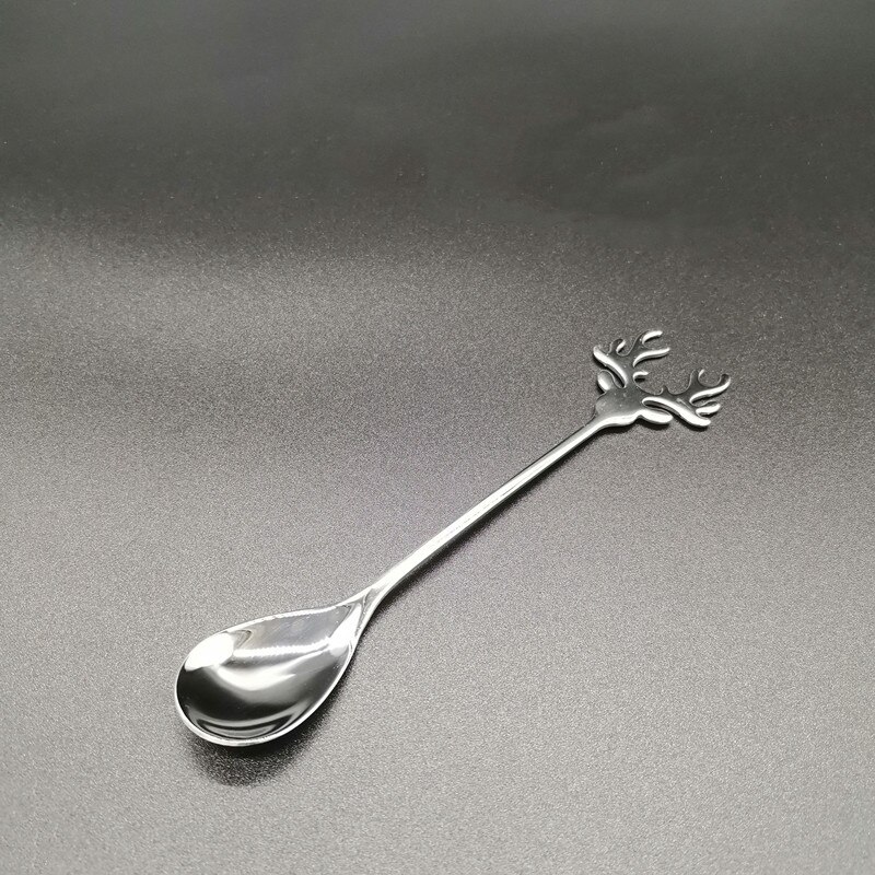 Simple Spoon Antler Shape Stainless Steel Coffee S... – Vicedeal