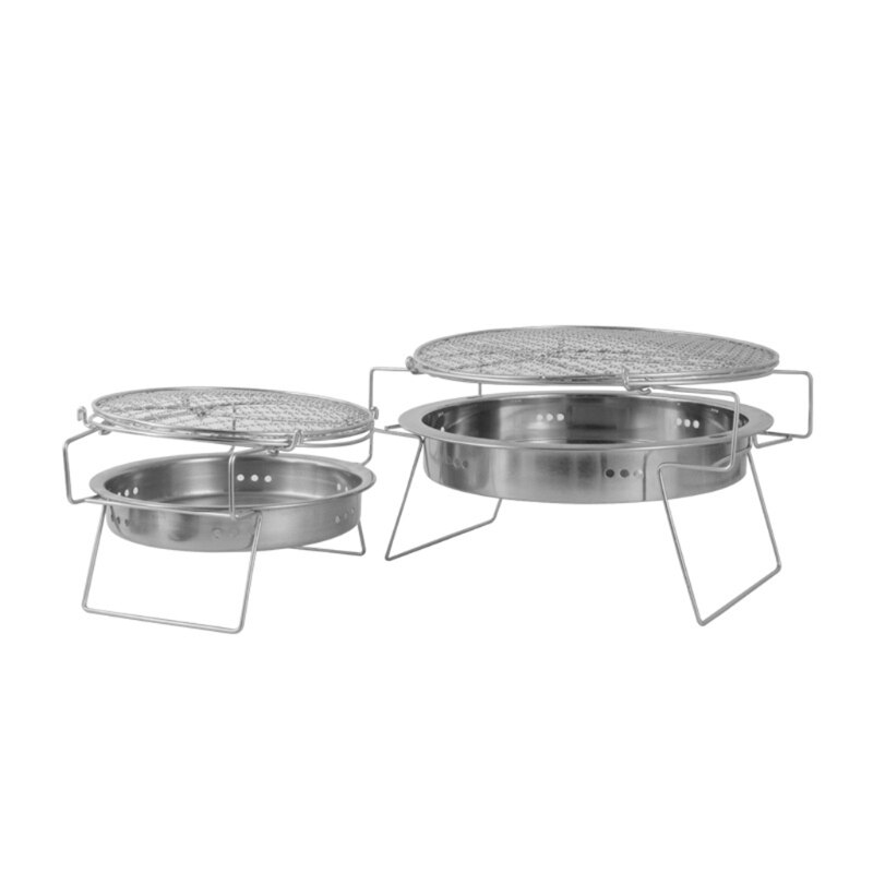 Mini Outdoor Stainless Steel Round Barbecue Rack P... – Grandado